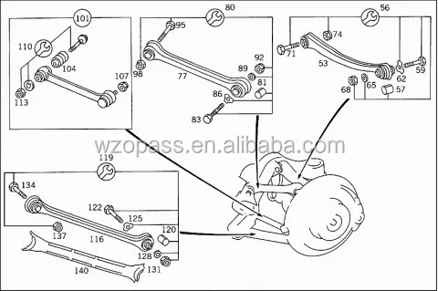 OPASS Suspension Repair Kit for Mercedes-Benz C-class