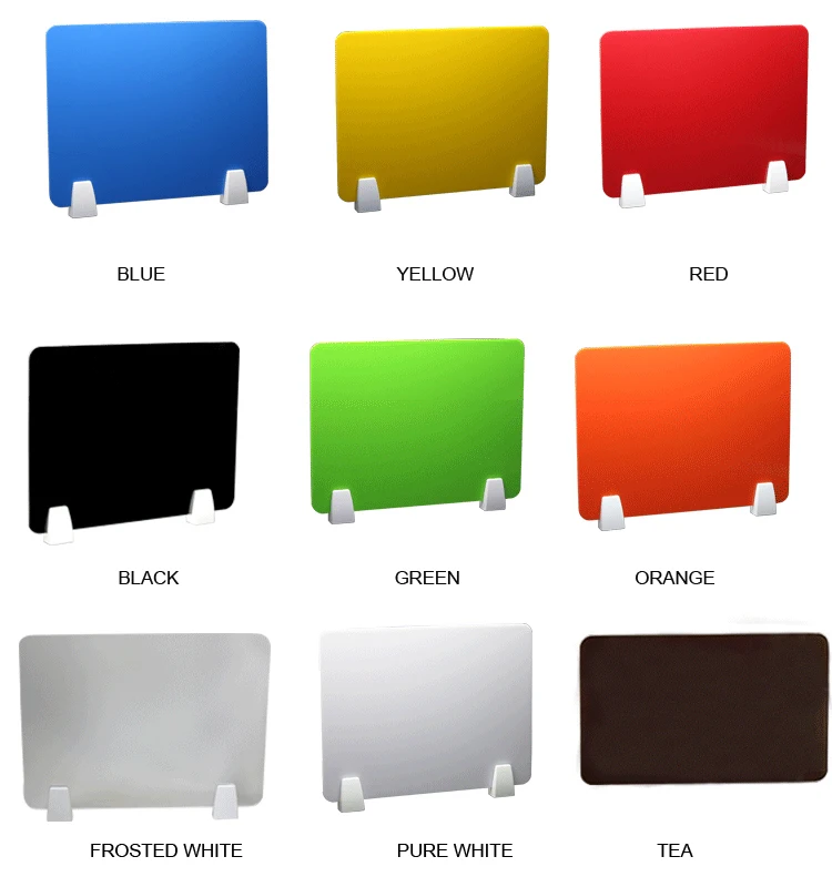 Acrylic Table Partitions - Modern Office Privacy Solutions