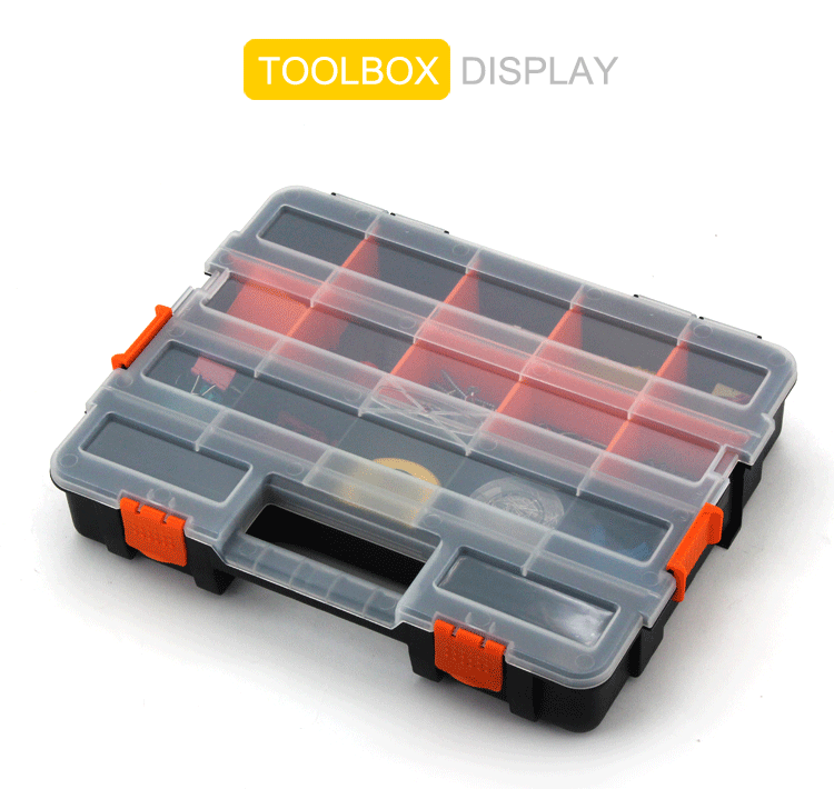 17-compartment Interlocking Organizer - Tool Box Solution