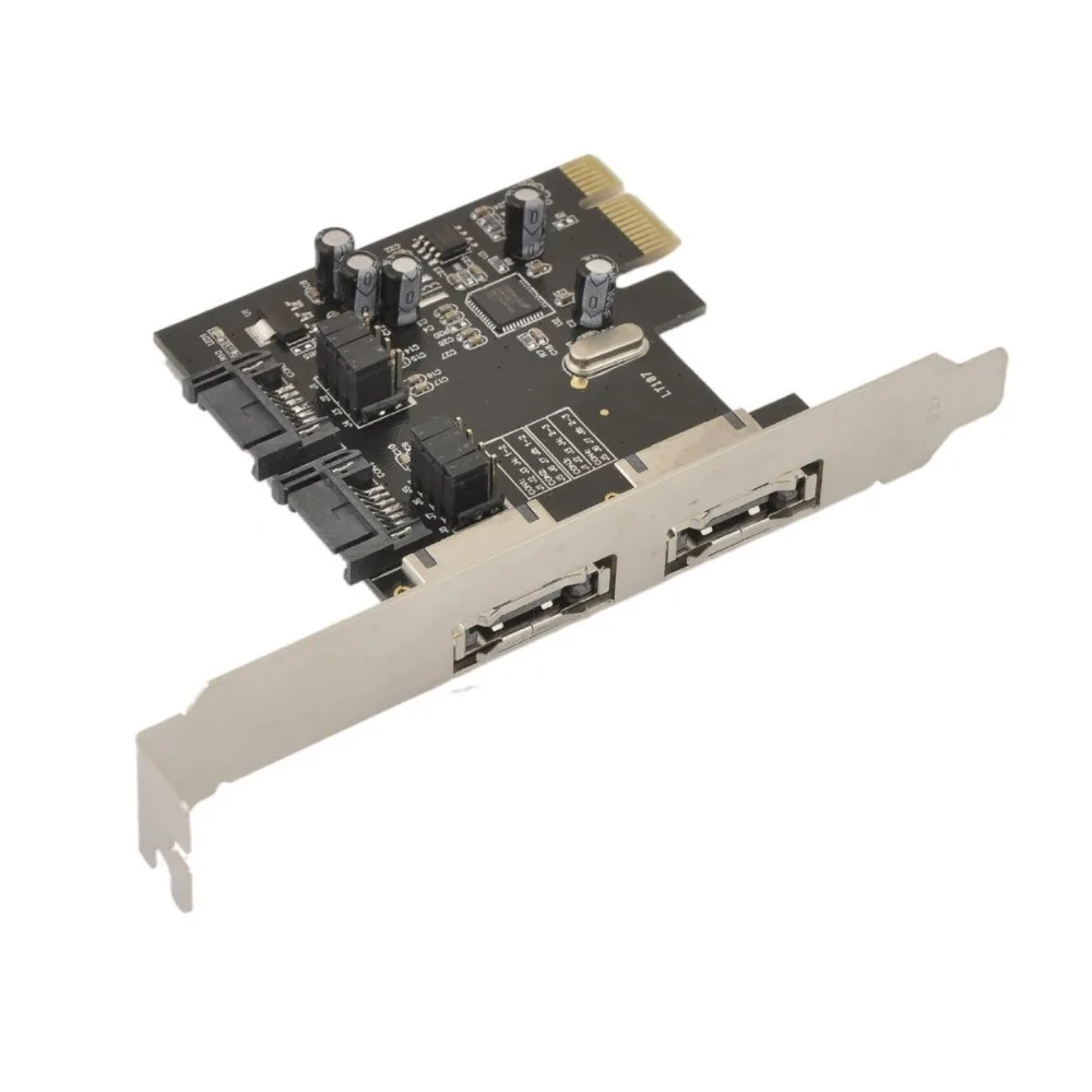 Pci-e Pci Express To 2 Port Esata E-sata 3.0 & 2 Port Sata 3.0 Card ...