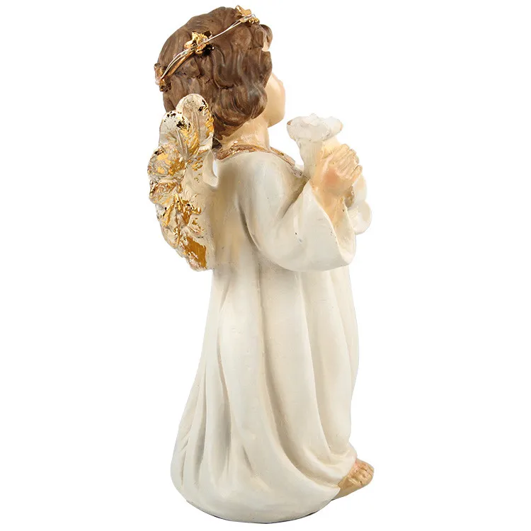 Home Decorative Engel Resin Colored Dark Polyresin Fat Cherub Angel ...
