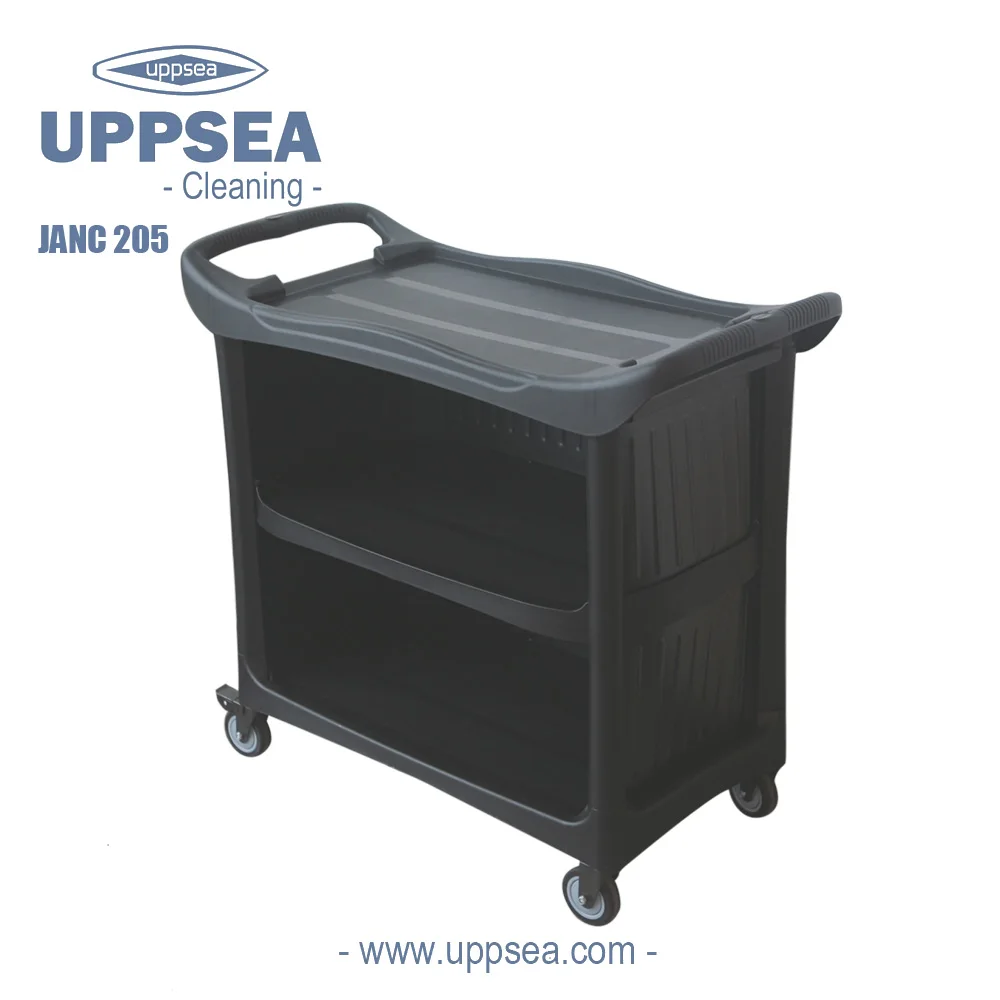 3-tier Hotel Service Cart - Versatile Utility Trolley