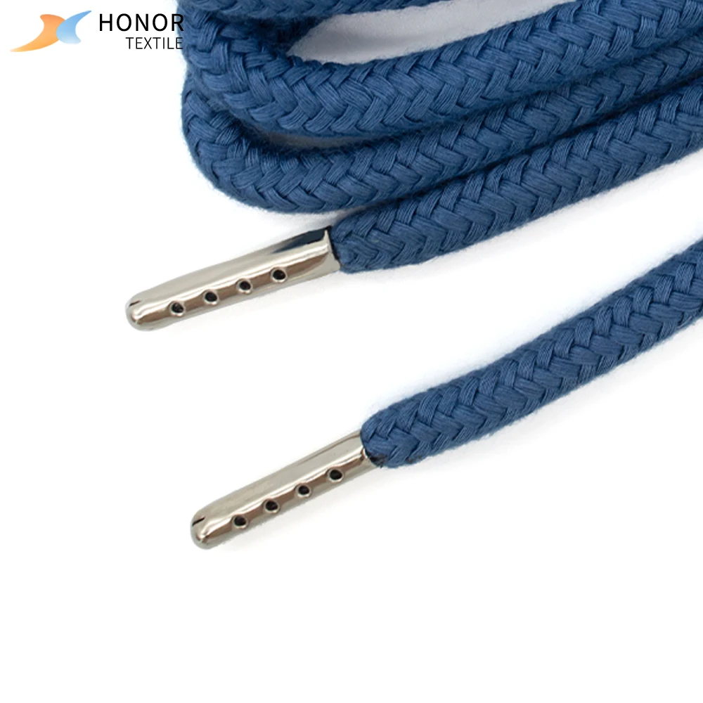 Custom Braid Wholesale Hoodie Drawstring Solid Color Round Pure Cotton ...