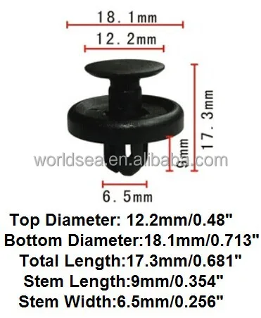 丰田90467-10183的前挡泥板衬垫推动式固定器丰田-gm 88970767用于celica花冠矩阵和solara Lexus - Buy ...