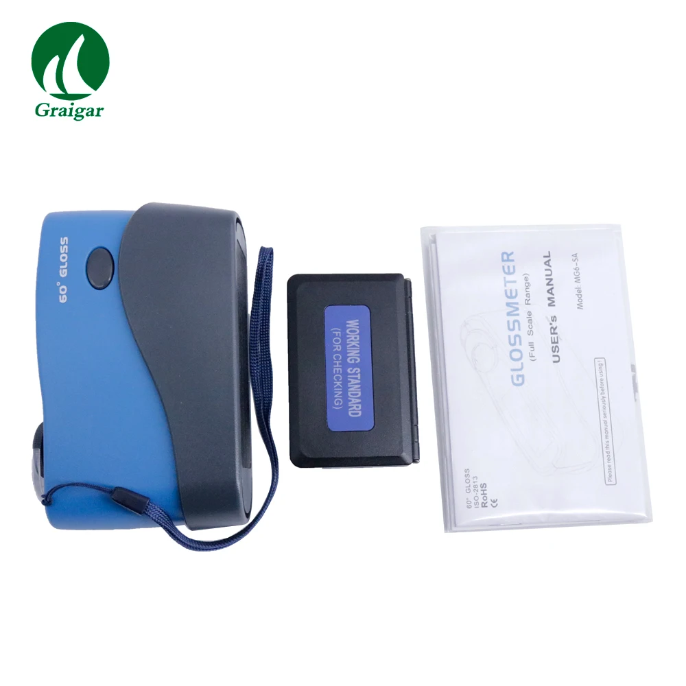 MG6-SA Digital Glossmeter - 60° Incidence Angle, 0-999GU