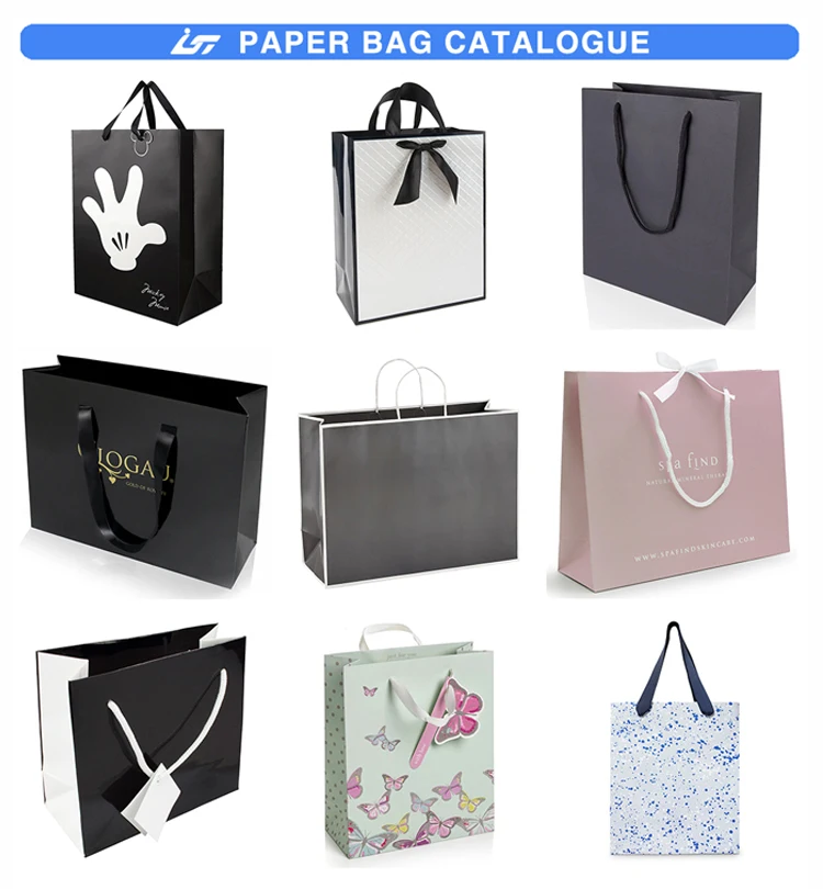 Custom Logo Printed Luxury Shopping Gift Paper Bag - Buy Customize Logo ...