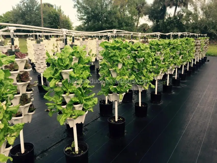 Commercial Hydroponic Vertical Tower Planter Farming Grow System - Buy ...