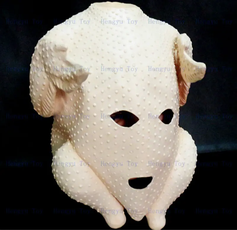 New Funny Turkey Mask Ridiculous Uncooking Food Latex Rubber Fancy ...