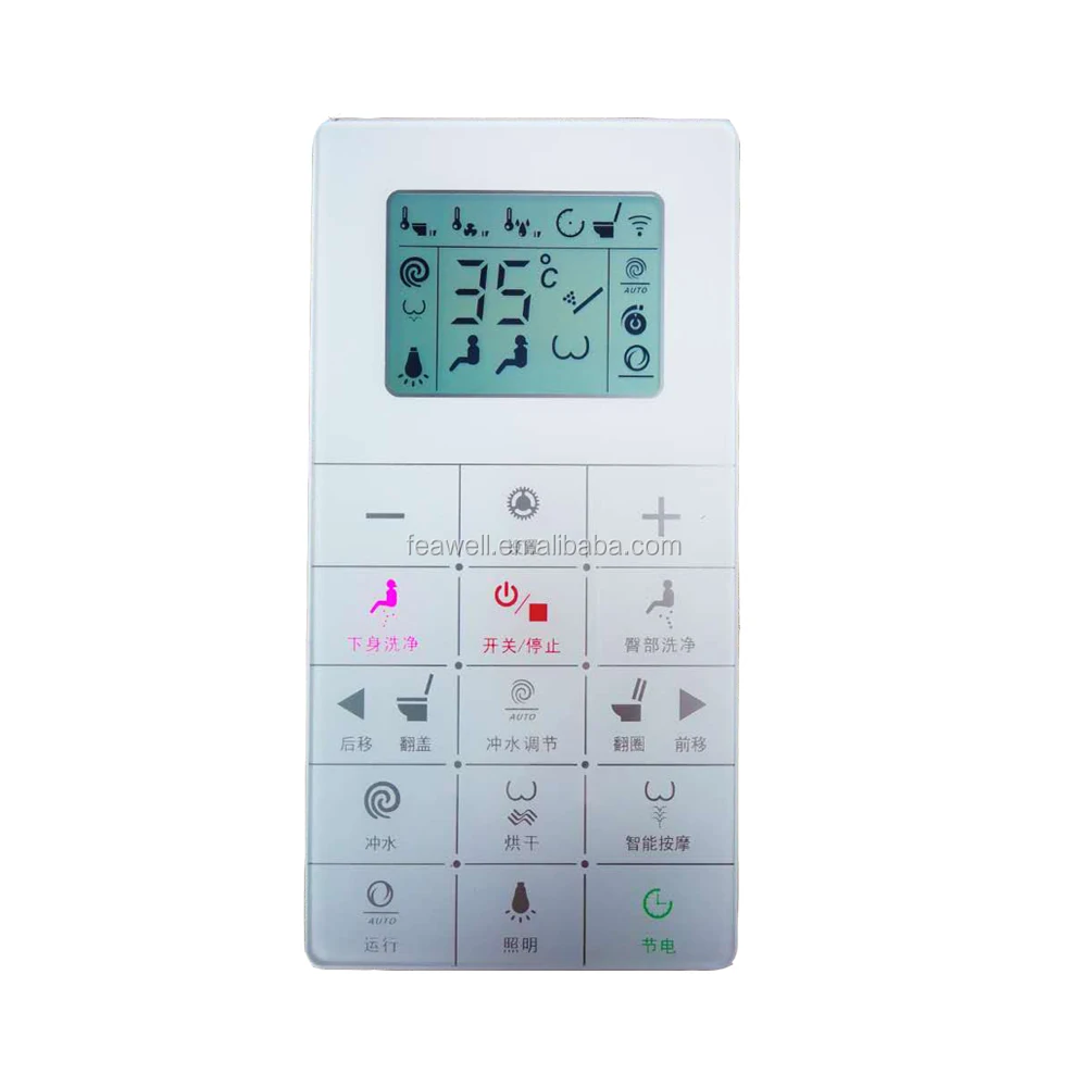 Customized Programmable 2.4ghz Remote Control for Smart Hotel Wc Toilet ...
