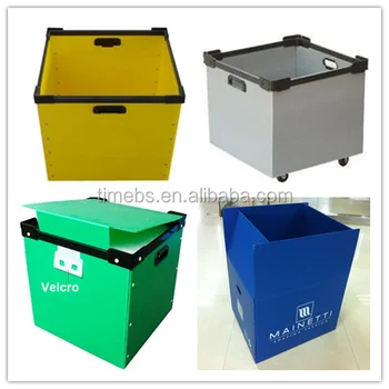 Colorful Pp Corrugated Plastic Storage Box Bin,Case,Container - Buy ...