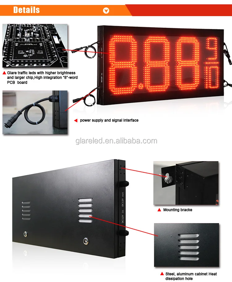 Wireless Connections Led Gas Station Sign Fuel/oil/gas/petrol Station ...