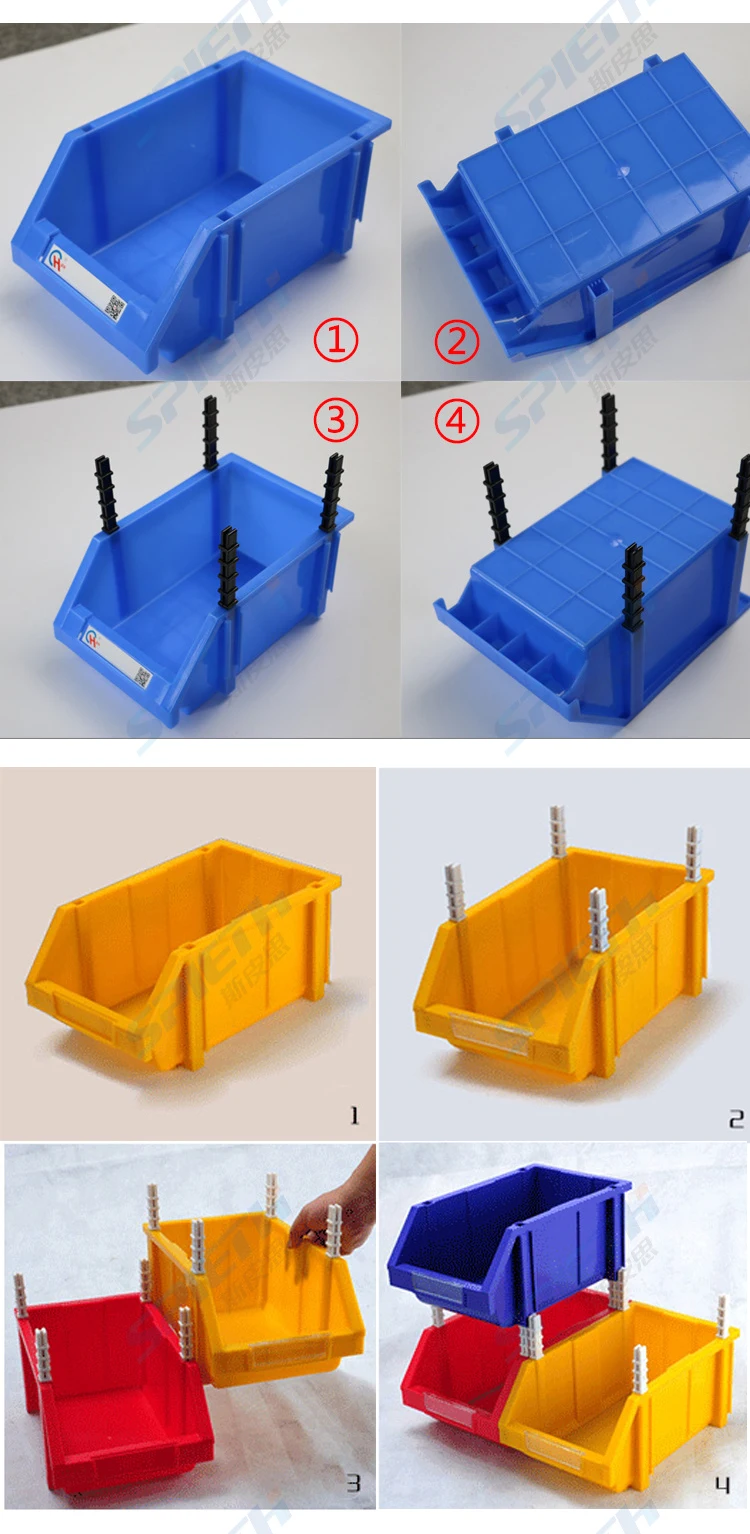 22 Workshop Small Parts Storage Bins Organiser Wall Mounted Plastic Box ...