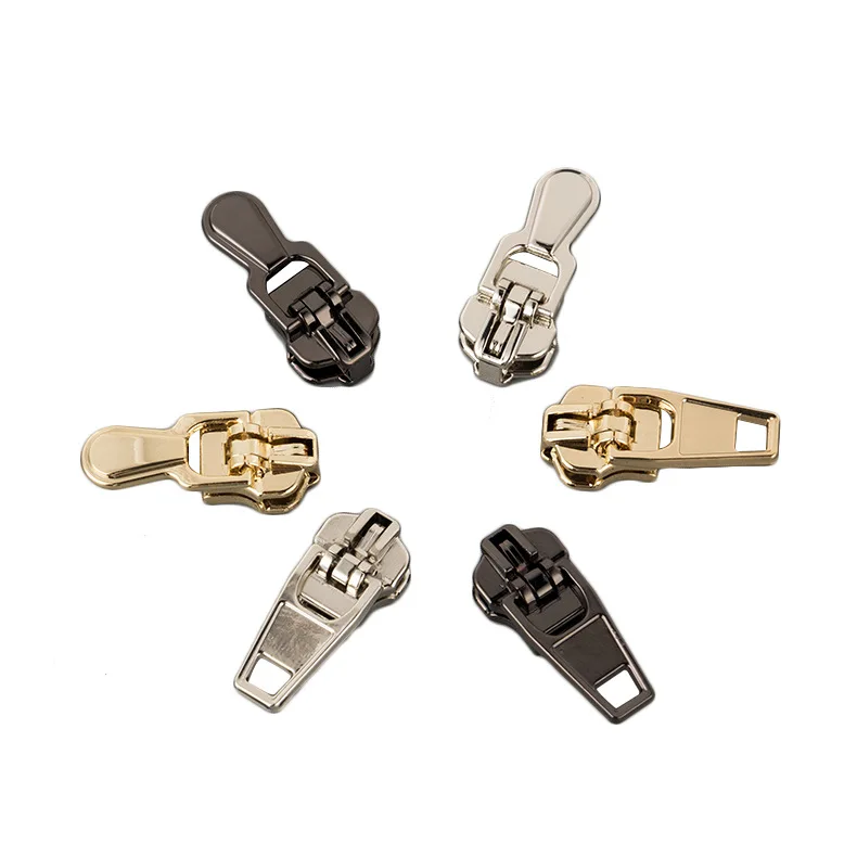 5YG Spring Lock Brass Metal Zipper Sliders for Jeans
