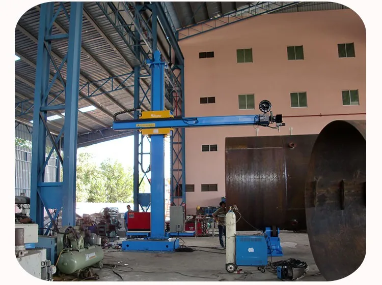 Automatic Column and Boom Welding Manipulator for Wind Towers