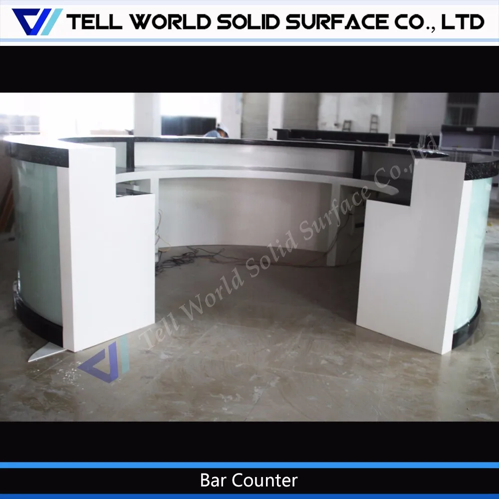 Fantastic! Artificial Marble Top Luxury Circular Bar Counter - Buy ...