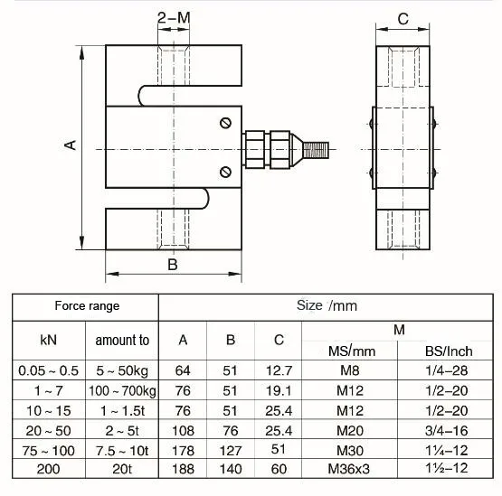 Tjl-1 Grain Silo Solutions 5kn S Type Load Cell For Digital Scale - Buy ...