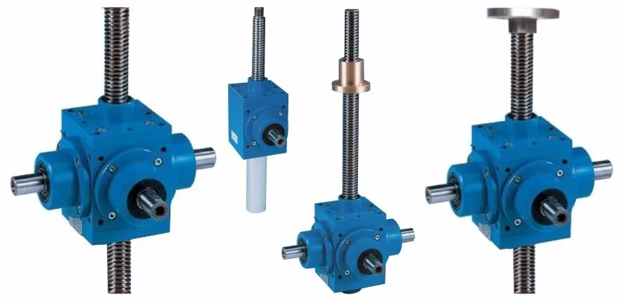 Cast Iron Housing Nut Travel Worm Gear 90 Degree Screw Jack