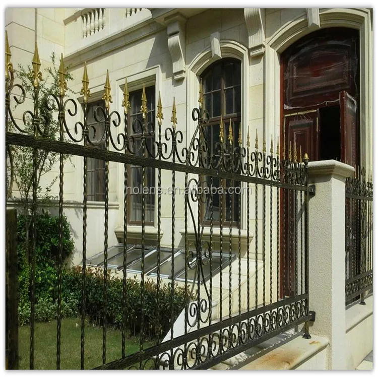 Wrought Iron Modern House Iron Garden Gate Design for Metal Gates