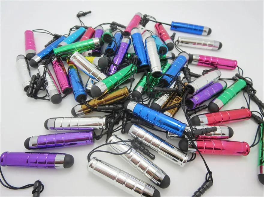 Plastic Bullet Shaped Capacitive Stylus Touch Screen Pen With Strip ...