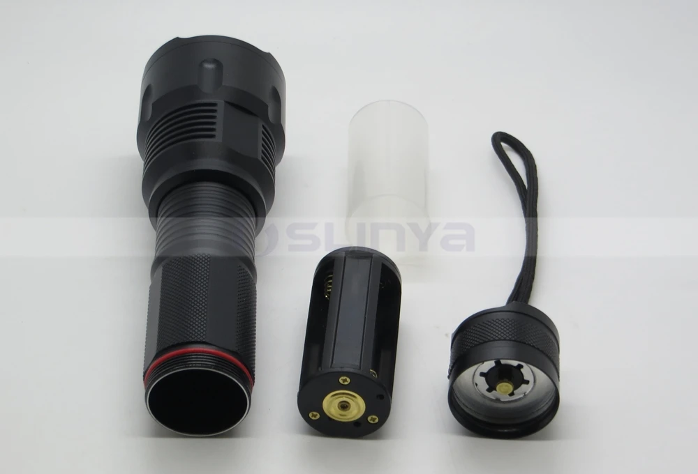 1000lm Ip65 Torch 3 Modes Led White Blue Yellow Aluminum Zoom ...