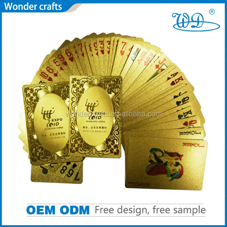 Full Poker Deck 54 Cards Customized Design Waterproof Material Pet/pvc ...
