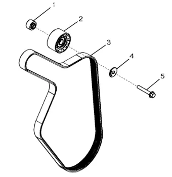 Replacement R123441 Sdmo Kohler Fan Belt For 4.5l 6.8l Genset / Power ...