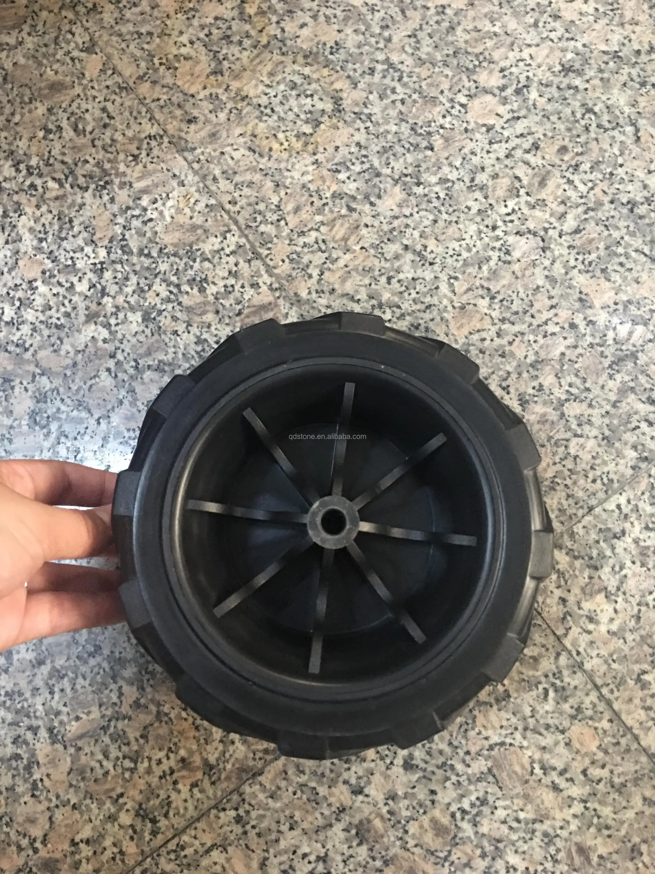 Little pu Foam order child trolley wheel with plastic rim 7 inch 7x4 ...