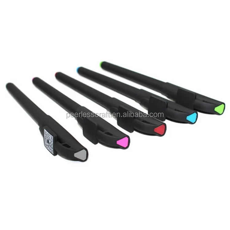 Promotional Frosted Pen Rubber Coated Qr Code Gel Pen - Buy Gel Ink Pen ...
