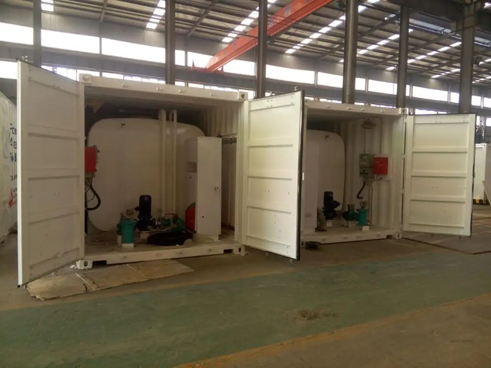 Portable Skid Mounted Container Mobile Fuel Station Exported To South ...