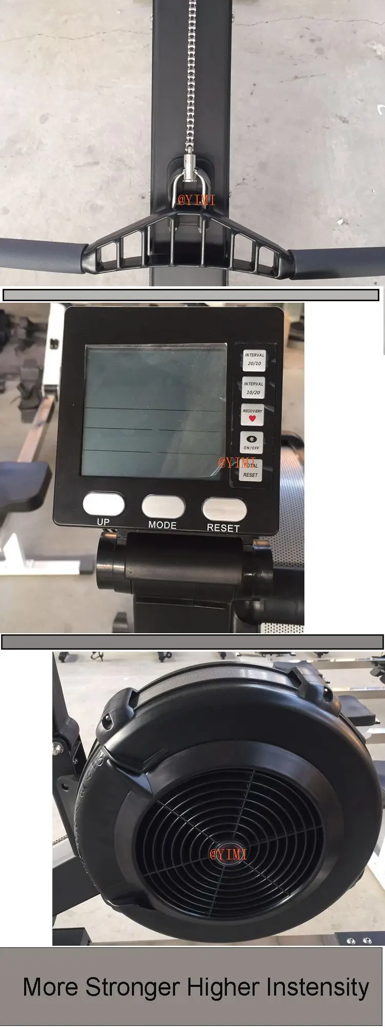 New Design Higher Intensity Commercial Rowing Machine Dynamic Air Rower ...