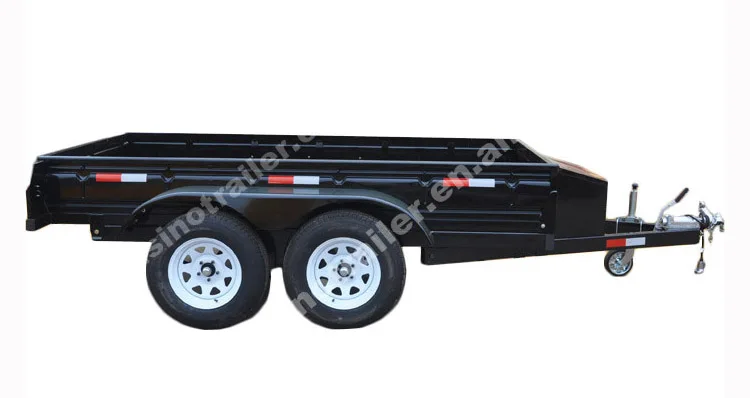 2tonne Hydraulic Back Tipping Car Trailer With Box Side 300mm - Buy Car ...