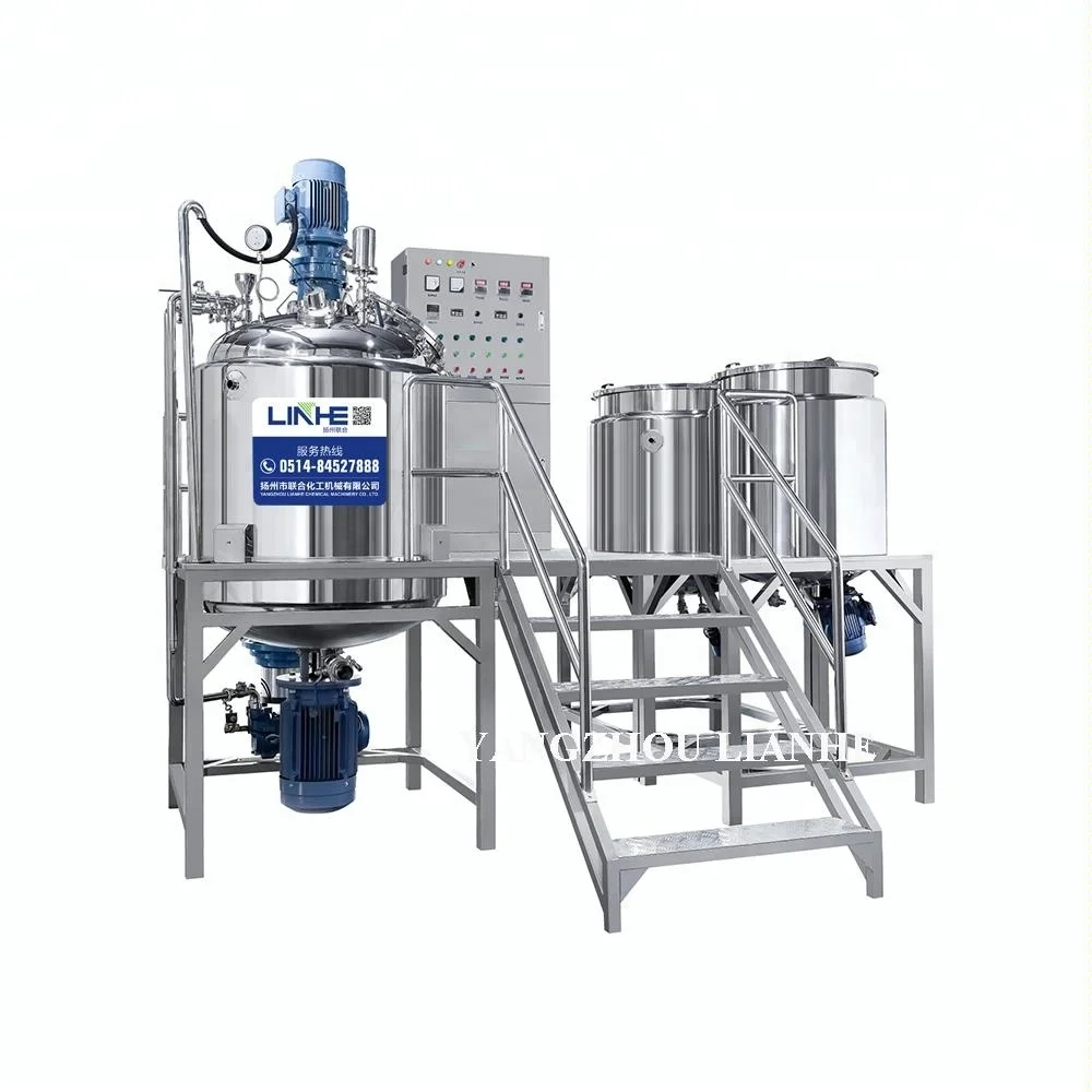 1600 Liter Vacuum Jacketed Homogenization Tank with Steam Heating