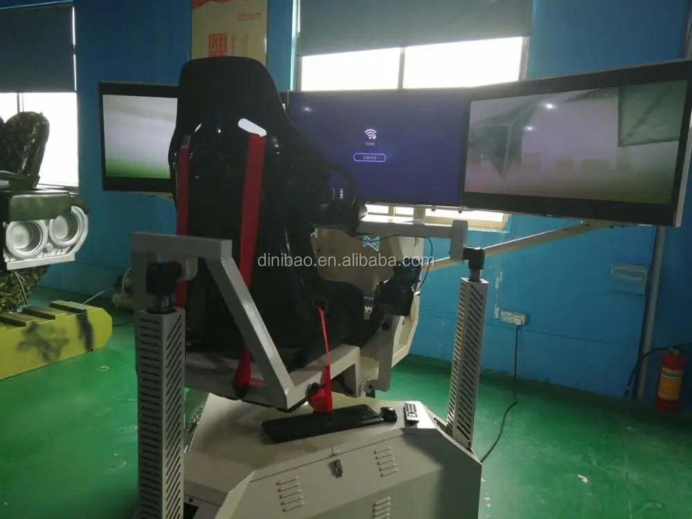 360 Degree Rotating Dynamic Simulator 6 Dof 3 Screen Motion Car Racing ...