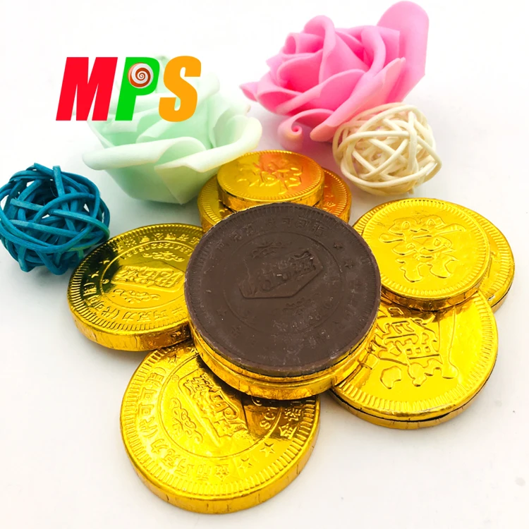 Gold Coin Shape Packed Dark Round Chocolate Chip| Alibaba.com