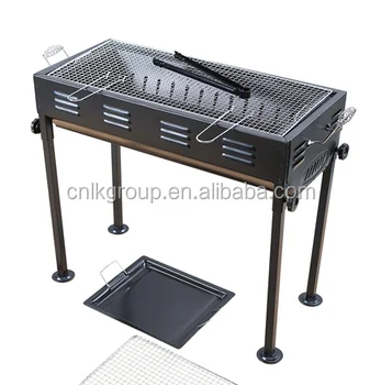 Outdoor Portable Charcoal Vertical Korean Bbq Grill Cast Iron Table ...