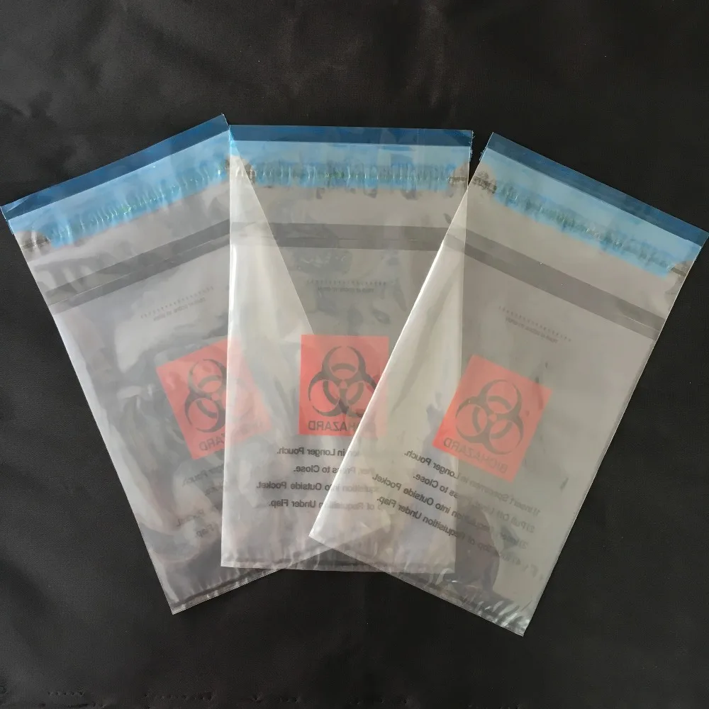 Custom Medical Use Zipper Biodegradable Biohazard Specimen Bags With ...