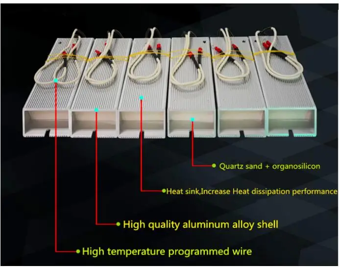100w-2000w 20rj Aluminium Shell Rxlg Inverter Brake Braking Resistor ...