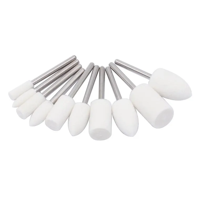 3 Mm Shank Felt Polishing Points Felt Buffing Conical Mounted - Buy ...