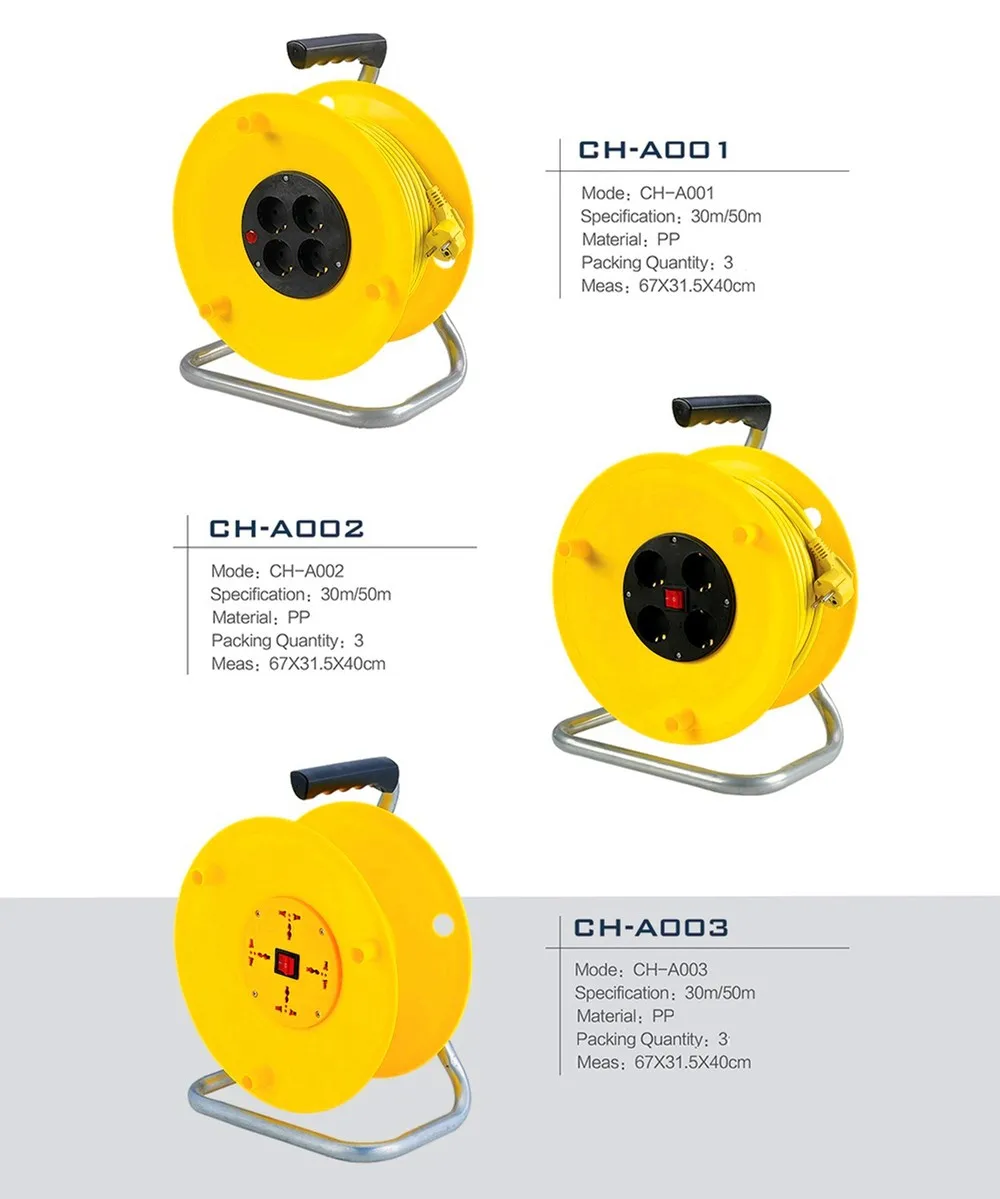 Industrial Extension Cord Female End Universal Socket Power Cable Reel ...