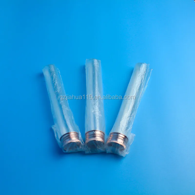 Clear Test Tube With Gold Color Aluminum Cap - Buy Plastic Test Tube ...