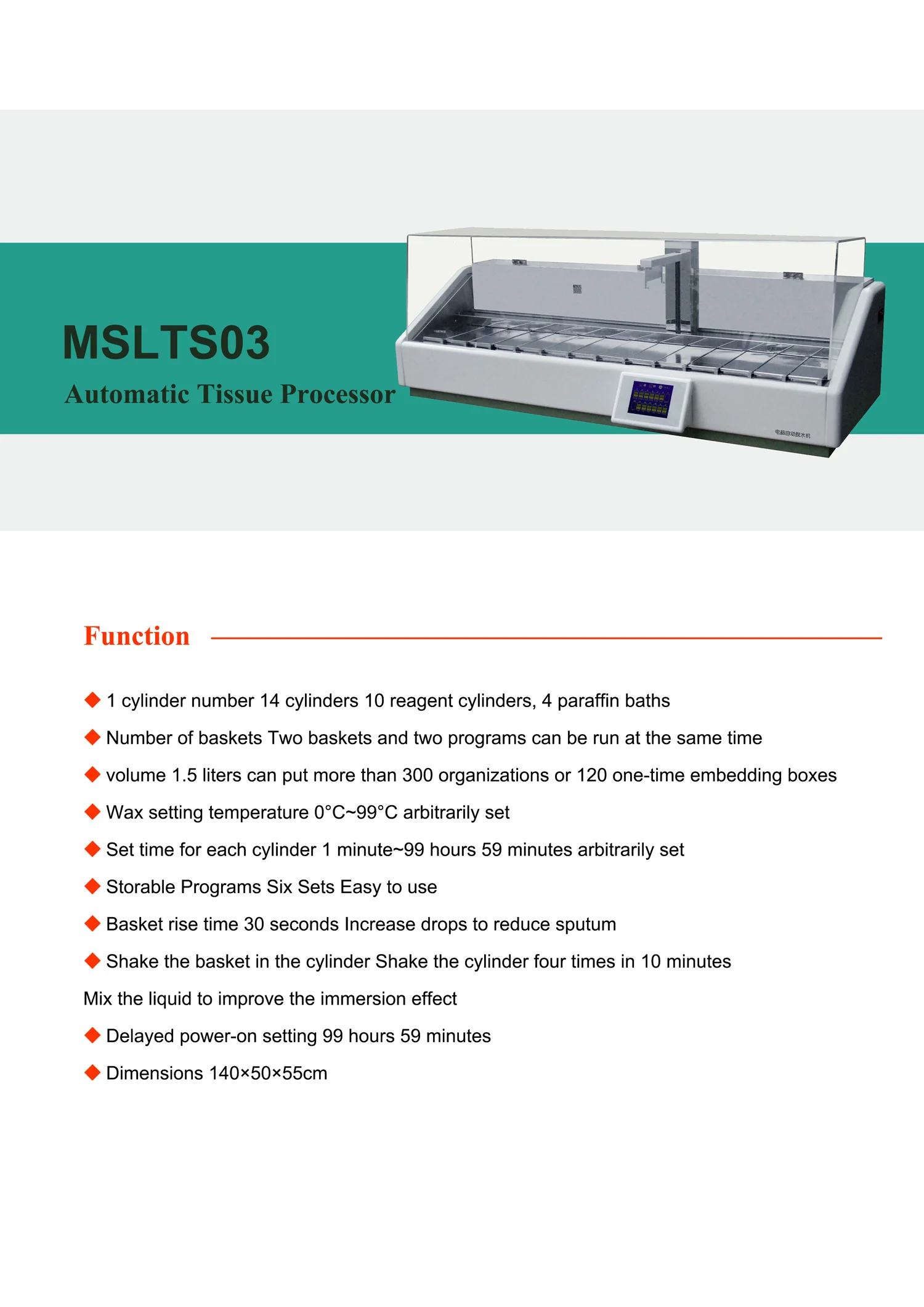 Penggunaan Lab Dehidrasi Tisu 14 Silinder/prosesor Tisu Otomatis ...