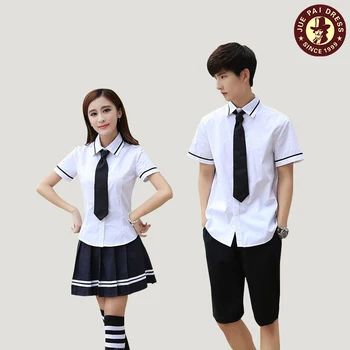 School Clothes For Senior High School Student Short Sleeve Uniform ...