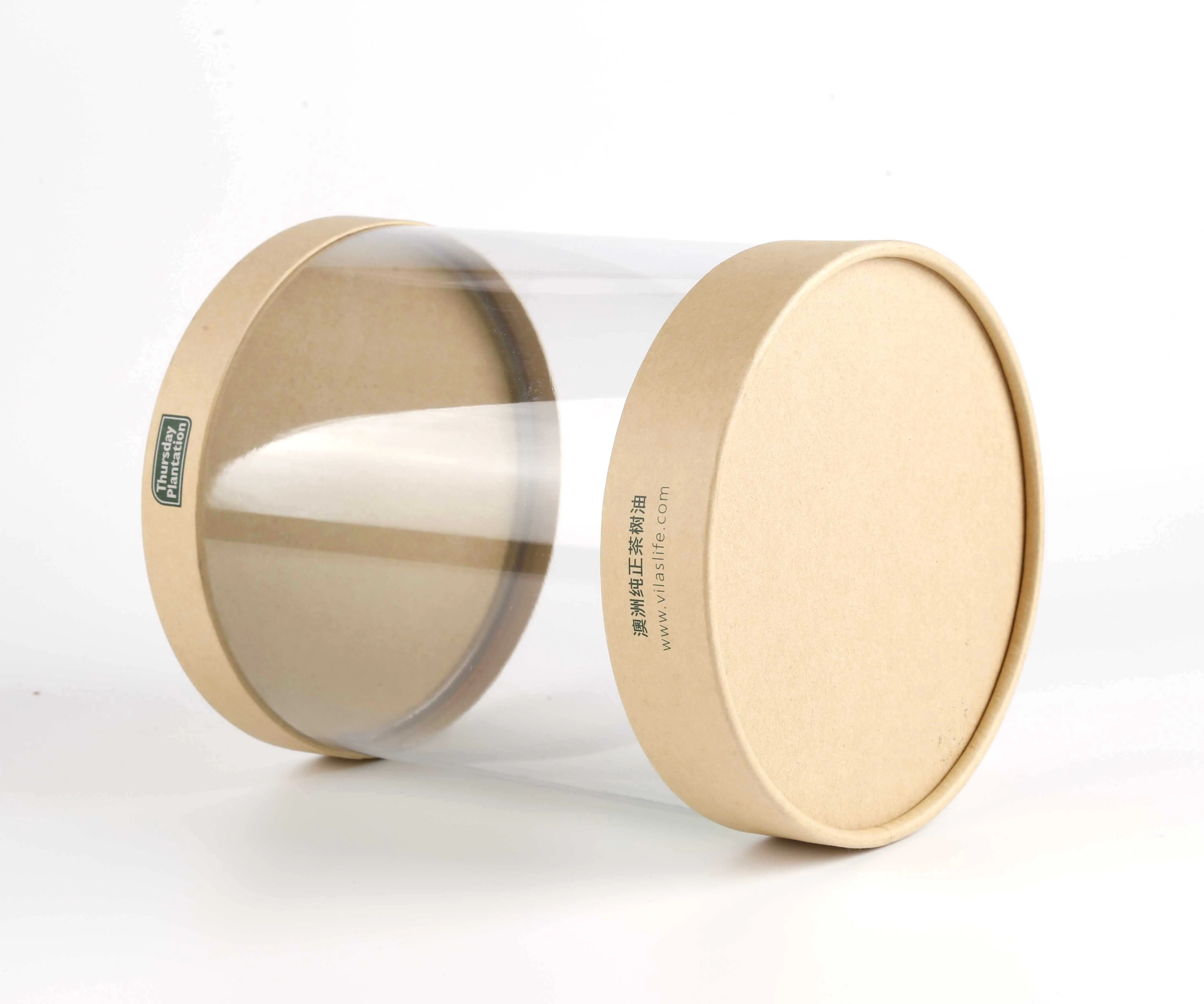 Boîte D'emballage Cylindrique En Pvc Transparent,Pour Grands Aliments ...