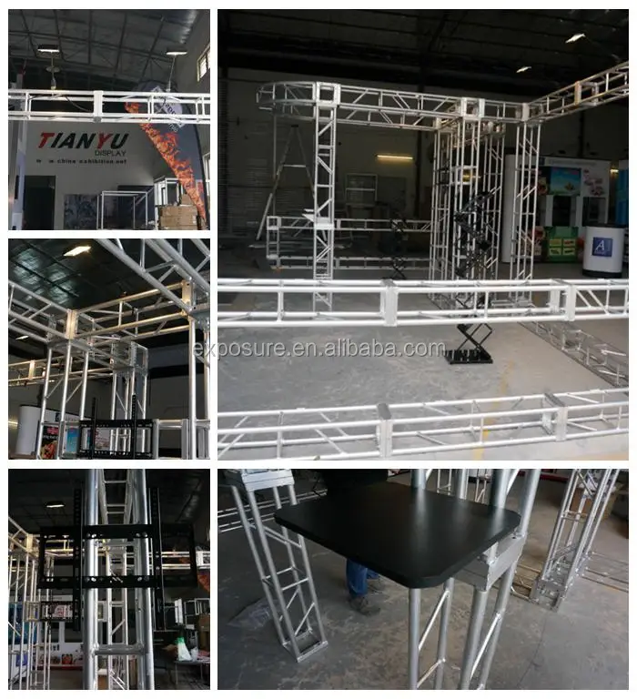 Easy Setup Aluminum Structure Lighting Truss Exhibition Booth - Buy ...