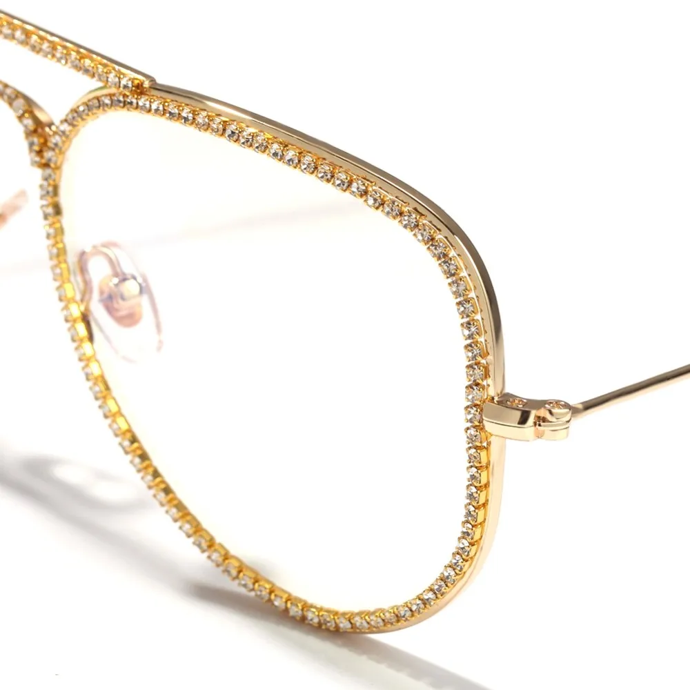 UWIN Hip Hop Iced Out Bling Bling Eye Glasses for Men & Women