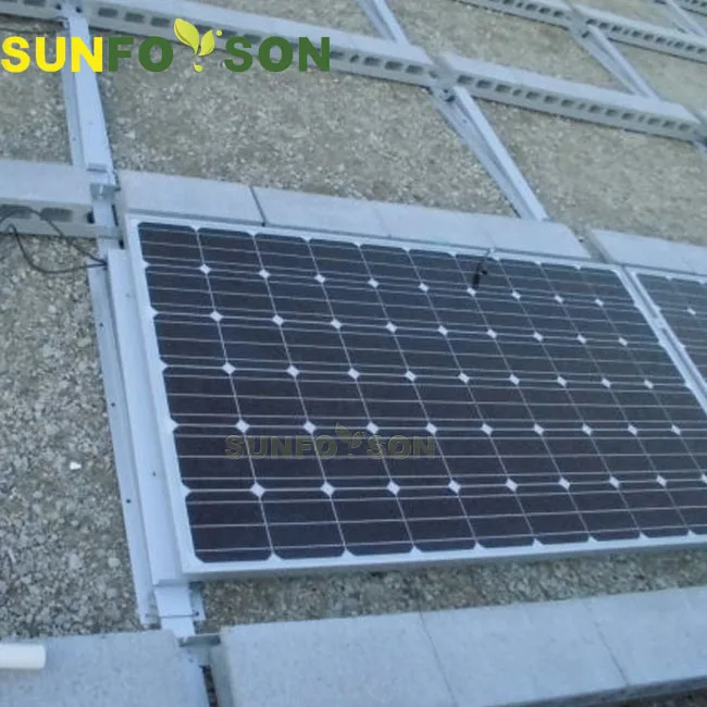 Pemberat Panel Surya Dudukan Aluminium/dudukan Panel Surya Atap Datar ...