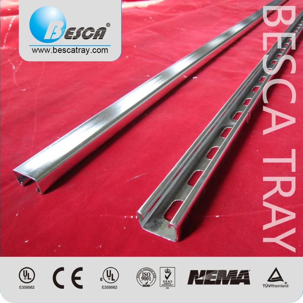 Galvanized Curved Unistrut C Channel Steel Rails Solar Bracket Channel ...