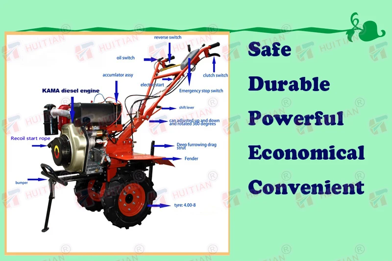 KAMA-motor diésel 9HP, motocultor chino potente| Alibaba.com
