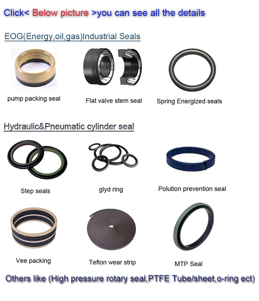 Factory Free Sample Spring Energized Ptfe Seals For Oil&gas Equipment ...