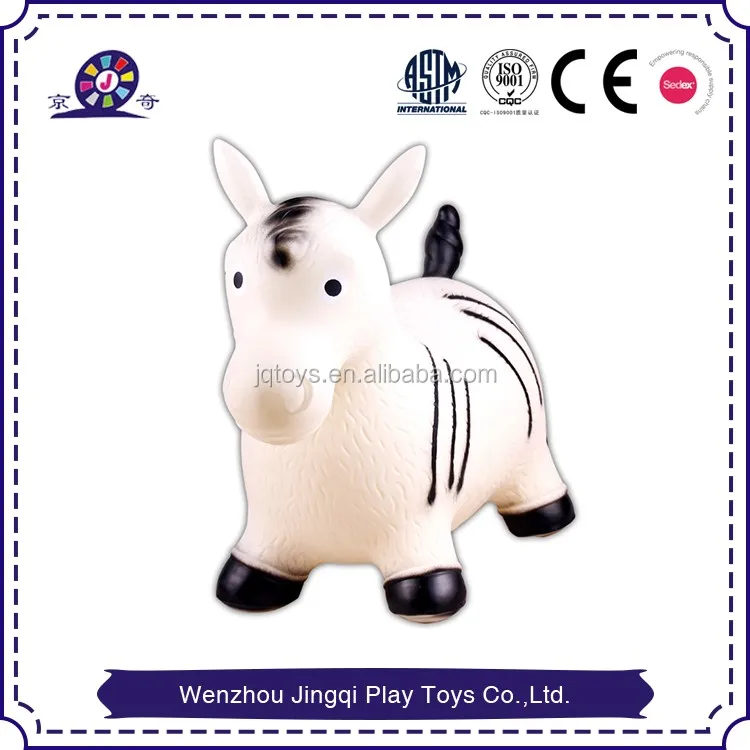 Kids Ride On Inflatable Jumping Animals With Cute Design Horse Toys For ...